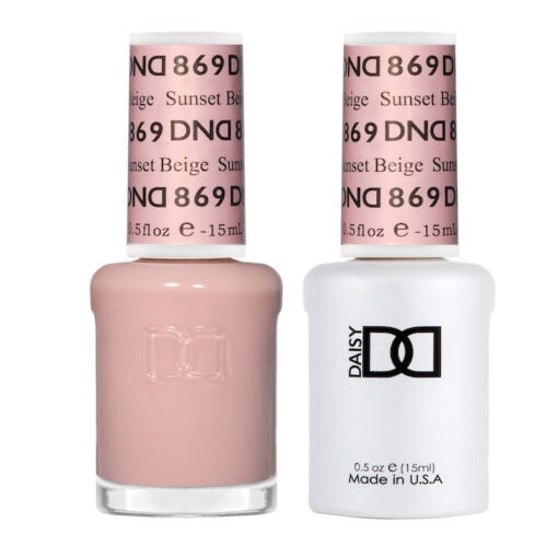 DND #869 Daisy Gel Polish & Lacquer Duo (15ml) Sunset Beige – American ...