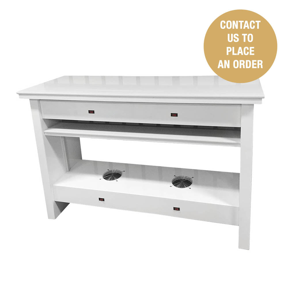 2-Pac Laminated UV Drying Table with Fan – American Beauty Supply