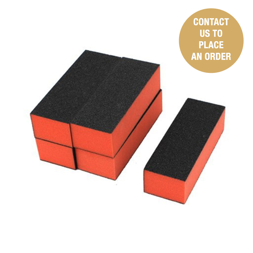 Buffer Blocks 3-way (orange/black, 500pcs) – American Beauty Supply