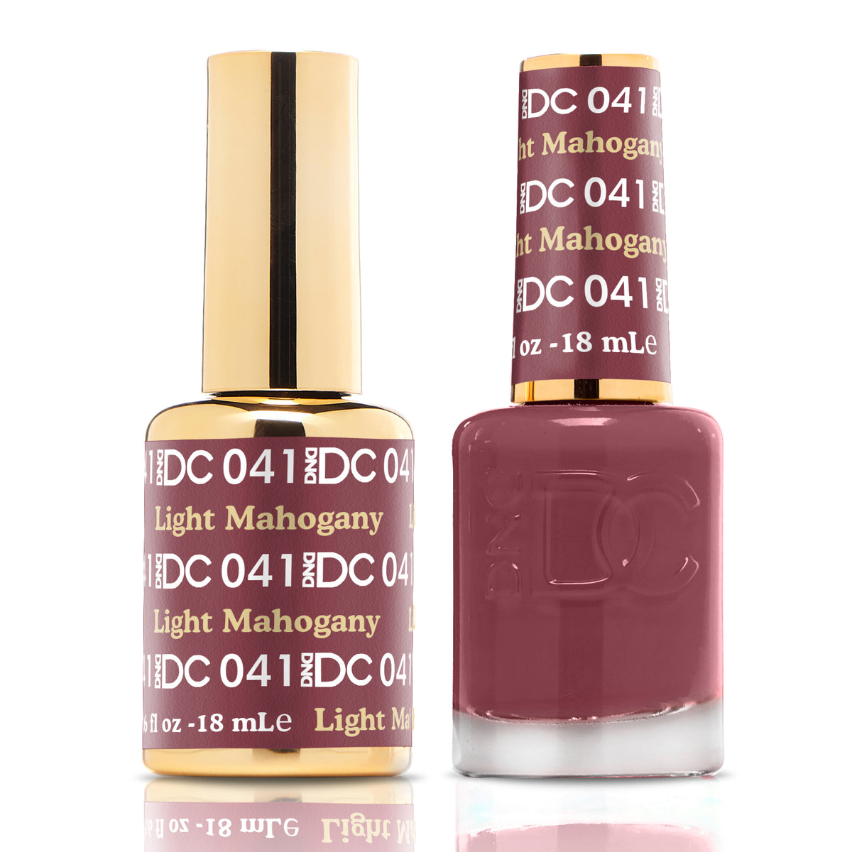 DND #041 DC Gel Polish & Lacquer Duo (15ml) Light Mahogany – American ...