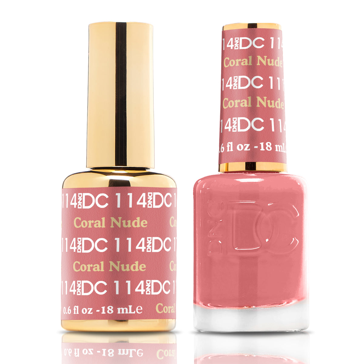 Dnd #114 Dc Gel Polish & Lacquer Duo (15ml) Coral Nude – American ...