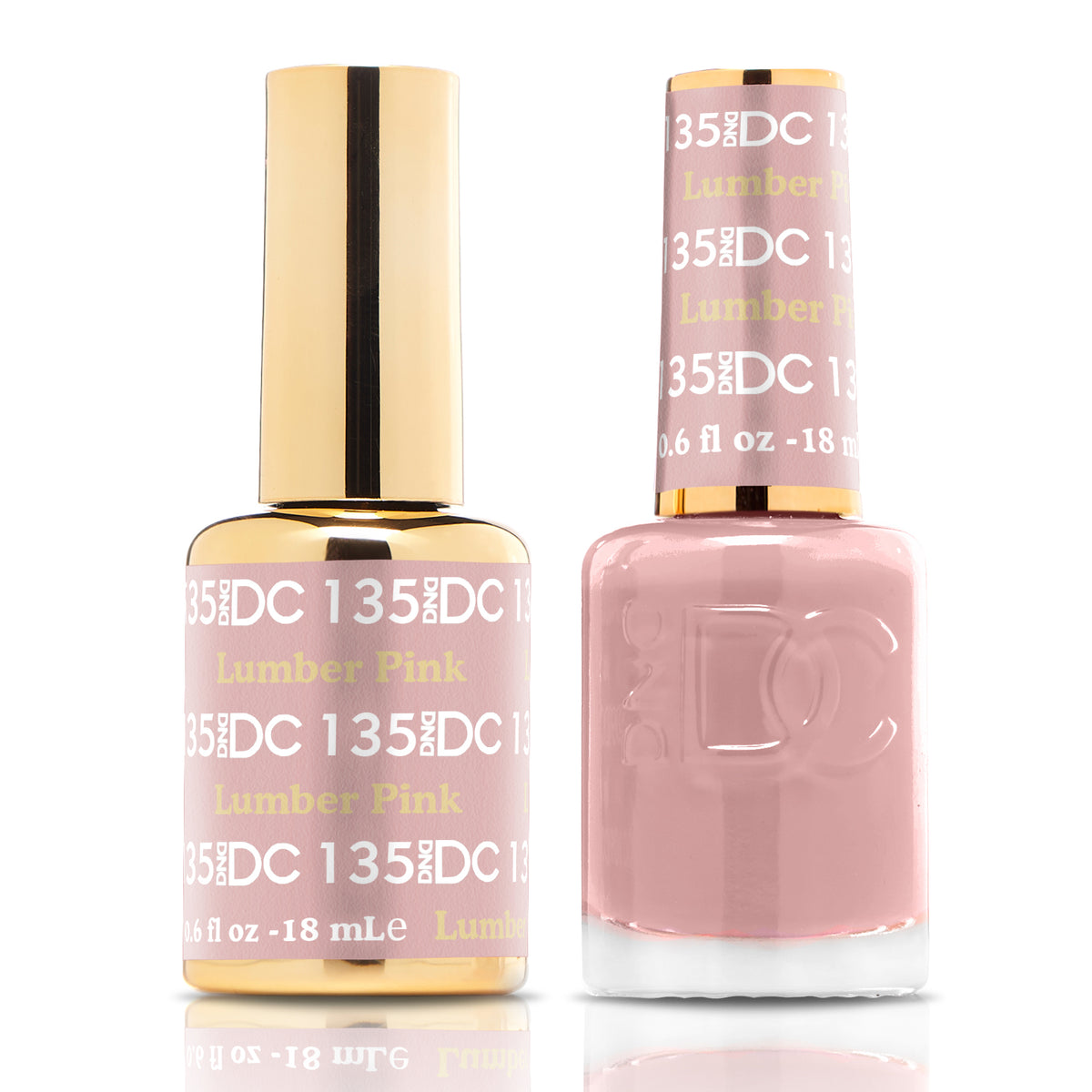 Dnd #135 Dc Gel Polish & Lacquer Duo (15ml) Lumber Pink – American ...