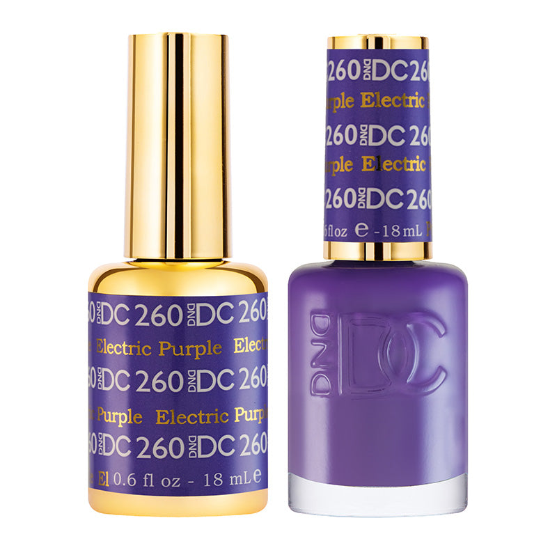 DND #260 DC Gel Polish & Lacquer Duo (18ml) Electric Purple – American ...
