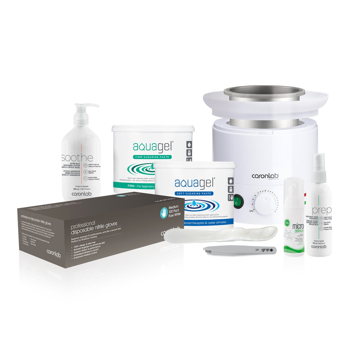 Caronlab Sugaring Paste Starter Kit (AquaGel) – American Beauty Supply