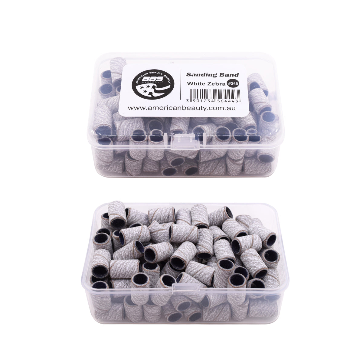 ABS White Zebra Sanding Bands #240 (Fine) 100pcs Box – American Beauty ...